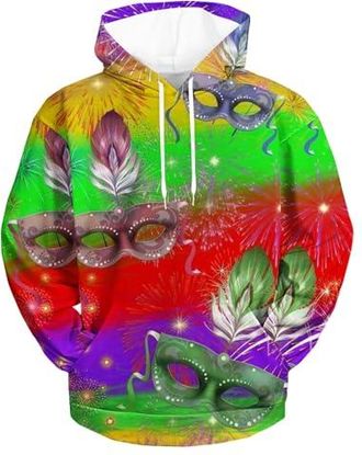 Generic Sweat-shirt serr&eacute; pour hommes - D&eacute;contract&eacute; - Manches longues - Bouton Lapel - Trois pi&egrave;ces - Plaid imprim&eacute; - Sweat &agrave; capuche pour hommes - Couleur un