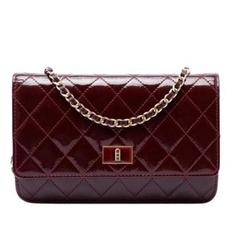 Chanel Portefeuille sur cha&icirc;ne Pre-owned - Femme - Pre-owned - Rouge - Taille: ONE Size