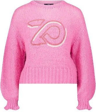 Zero Strickpullover Damen mit Logostickerei (1-tlg) Plain/ohne Details