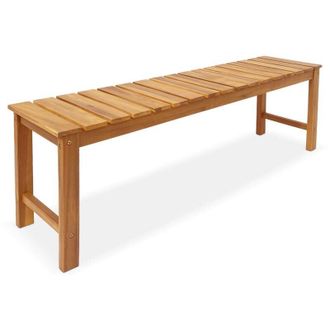 Sweeek Sweeek - Banc 2 - 3 places en acacia du Vietnam. bois clair. int&eacute;rieur / ext&eacute;rieur. 140cm