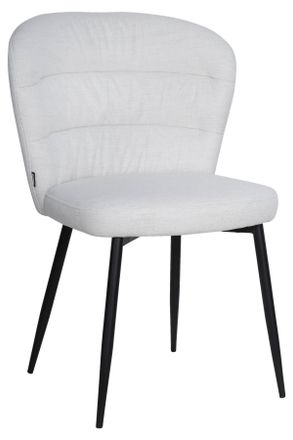 Boxxx Stuhl, Schwarz, Wei&szlig;, Metall, Textil, Rundrohr, 57x84.5x61.5 cm, Stoffauswahl, Esszimmer, St&uuml;hle, Esszimmerst&uuml;hle, Vierfu&szlig;st&uuml;hle