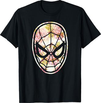 MARVEL Spider-Man Floral Print Graphic T-Shirt