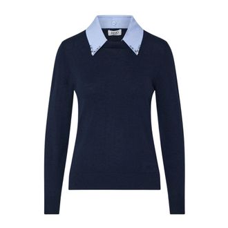 Liu Jo Rundhals-Strickpullover - - Knitwear - Damen - Blau - S