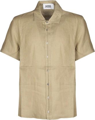 Alpha Studio Homme, Chemises, Brun, Taille: 3XL m/m Short Sleeve Shirt