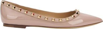 Valentino Garavani Patent Rockstud Ballerina - - Shoes - Damen - Rosa - 37 1/2 EU