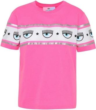Chiara Ferragni Maxi Logomania T-Shirt - - Tops - Damen - Rosa - 2XS