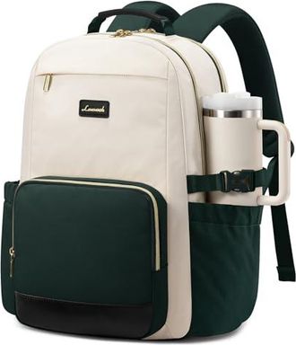 Lovevook Sac &agrave; dos pour femme avec poche pour grande gourde, pour ordinateur portable de 17,3 pouces, id&eacute;al pour le voyage, le travail, les affaires et les ens