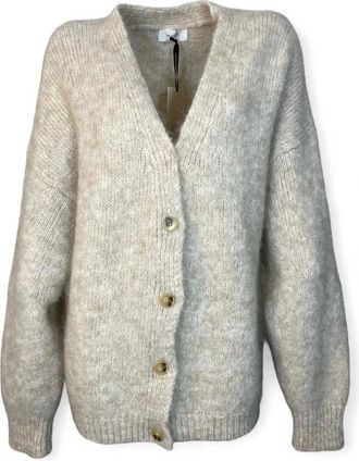 Vicolo Femme, Pulls, Beige, Taille: 40 FR Cardigan Col en V