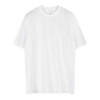 Yohji Yamamoto Homme, Tops, Blanc, Taille: M Merch Graphic Print Cotton Jersey T-Shirt