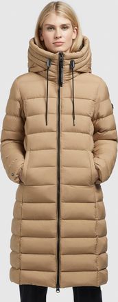 Khujo Steppmantel KHUJO AETHE, Damen, Gr. XXL (44), beige (warm sand), Steppware, Obermaterial: 100% Polyester. Futter: 100% Polyester. Wattierung: 100% Pol