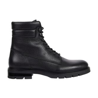 Tommy Hilfiger Schwarze gef&uuml;tterte Stiefeletten - - Shoes - Herren - Schwarzk - 44 EU