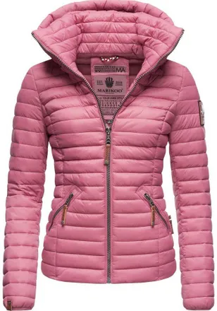 Marikoo Steppjacke L&ouml;wenbaby stylische &Uuml;bergangsjacke mit abnehmbarer Kapuze