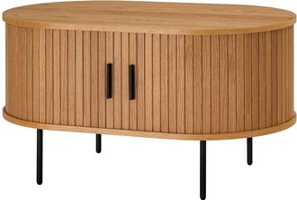 Mørteens home24 Kommode Couchtisch 100 x 55 x 60cm Braun/Beige/Eiche