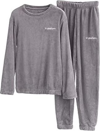 ORANDESIGNE Ensembles de Pyjama en Polaire Femme Vêtements de Nuit à Capuche 2 Pièces Pantalon et Haut Manches Longues en Polaire Vêtements Pyjama Peluche Doux Ch