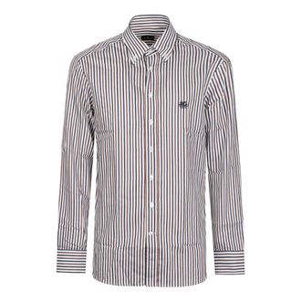 Etro Roma Logo Button Down Langarmhemd - - Shirts - Herren - Mehrfarbig - 4XL