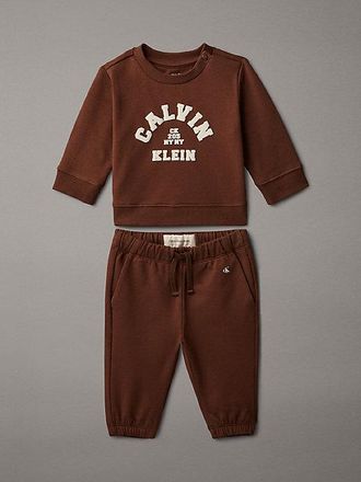 Calvin Klein Baby-jogginganzug Mit Logo - Legacy Brown - Neugeborene - 86 (18M)