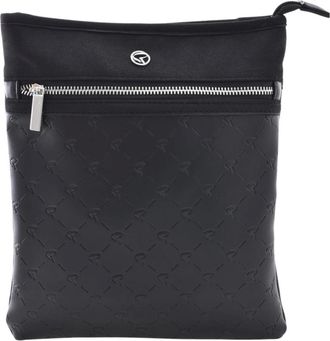 Redskins Homme, Sacs, Noir, Taille: ONE Size Sacoche plate bi mati&egrave;re taille M