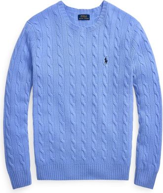 Ralph Lauren Softer Pullover mit Zopfstrickmuster und Kaschmir-Anteil in