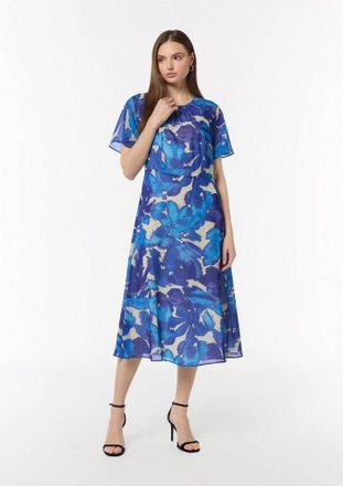 Comma Midikleid Kleid Midi-Kleid aus Webware