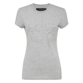 Philipp Plein T-Shirt Rundhals - - Tops - Damen - Grau - XL