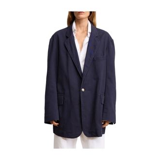 Denimist Femme, Vestes, Bleu, Taille: 38 FR Blazer D&eacute;structur&eacute;