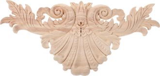 Valiclud Holzornamente Möbel Applikationen Handgeschnitzte Holzblumen Onlays Klassische Eckverzierung Unlackiert Für Möbel Türen Schränke Wanddekoration Europä