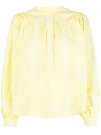 Zadig&Voltaire Bestickte Bluse - Gelb