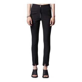 Thom Krom Schwarze Slim Fit Stretch Hose Ss24 - - Trousers - Damen - Schwarzk - XS