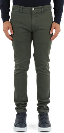 Replay Herren Chino Zeumar Slim-Fit Hyperflex X-Lite mit Stretch, Grün (Military Green 030-1), 36W / 34L