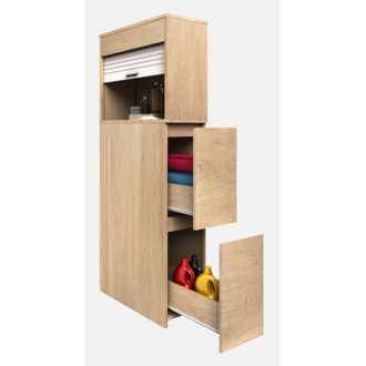 ebuy24 Ebuy24 - Bobine Midischrank Tasalo h. 131 x l. 25 x p. 48 cm Jardin détanchéité