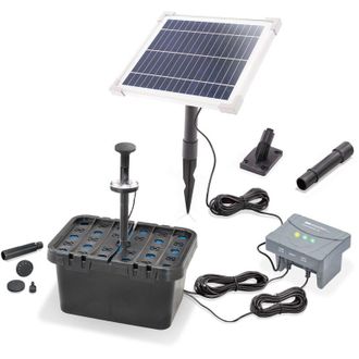 Esotec Solar Teichfilter-Set Profi 6/230 led Akku Teich-Filterpumpe 100950 - Esotec