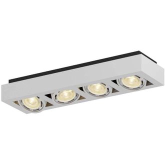 Arcchio Plafonnier &agrave; intensit&eacute; variable Ronka en aluminium pour salon & salle &agrave; manger