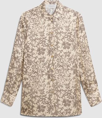 Golden Goose Chemise Woman Journey Satin Safari/Black