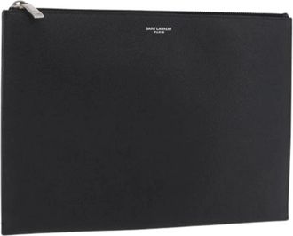Saint Laurent Pre-owned Vintage Clutch Bag - - Pre-owned - Damen - Schwarzk - ONE SIZE