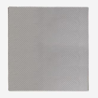Gucci Womens Gg Motif Wool And Cotton Shawl Gray Scarf Scarfs