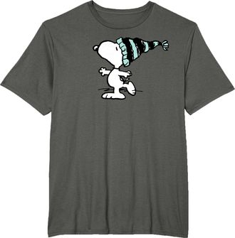 Peanuts Snoopy Holiday Winter Hat T-Shirt