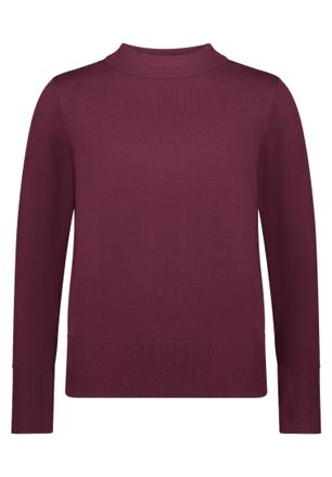Betty Barclay Damen Strickpullover mit Stehkragen 42, Dark Aubergine