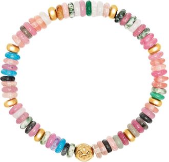 Nialaya Femme, Accessoires, Jaune, Taille: XS Bracelet de poignet en Tourmaline Multicolore