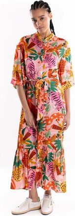 Brand Unique Femme, Robes, Multicolore, Taille: 42 FR Long Shirt Dress