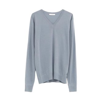 The Row Femme, Pulls, Bleu, Taille: 38 FR Naius Wool Sweater