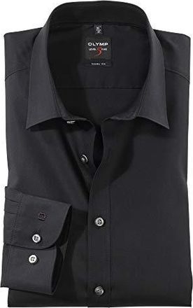 Olymp Level Five col Kent Uni Noir 6090/64/68,Noir,taille col: 41