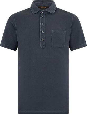 Moorer Homme, Tops, Bleu, Taille: 4XL Polo en coton