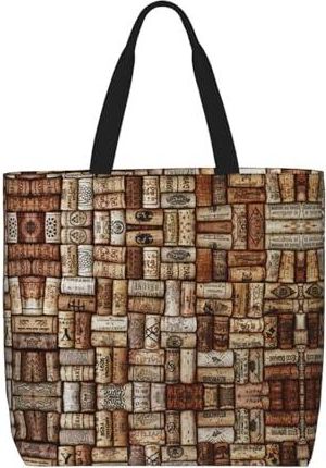 Generic Bouchon De Li&egrave;ge Sac Fourre Tout Grand Sacs De Courses Pliable Sac Courses Pour Universit&eacute; Plage Gym