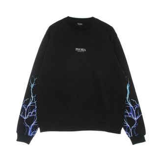 Phobia Archive Lightning Crewneck Sweatshirt - - Sweatshirts & Hoodies - Herren - Schwarzk - L