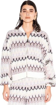 Elisabetta Franchi Femme, Pulls, Multicolore, Taille: 36 FR Chaqueta estampado geom&eacute;trico Gbkd13220
