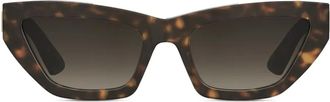 Moschino Cat-Eye-Brille in Schildpattoptik - Braun