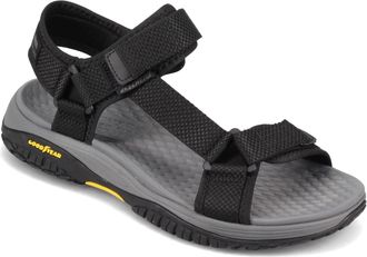 Skechers Lomell - Rip Tide 204351-BLK, Mens sandals, black, 45 EU