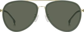 HUGO BOSS 1466/F/SK Sonnenbrille (Gr&uuml;n/Gold)