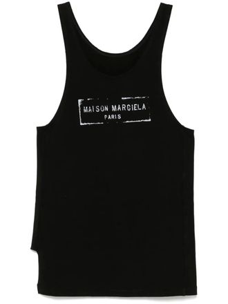 Maison Margiela débardeur imprimé - Noir