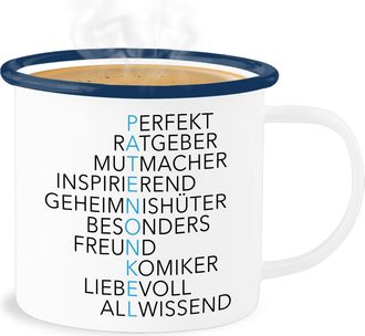 Shirtracer Emaille Becher Blechbecher - Tassen - Geschenke Patenonkel Eigenschaften I Geschenk Pate Geschenke an Paten I Weihnachtsgeschenke Patenonkel Geschenk 